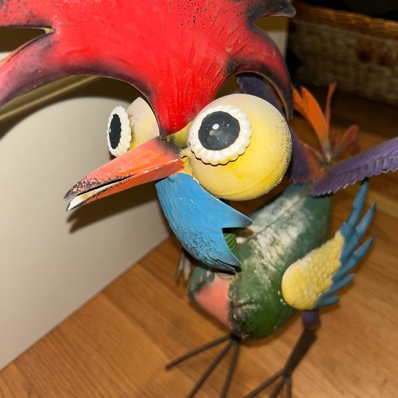 Accents | Colorful Metal Rooster Bird Decor | Poshmark